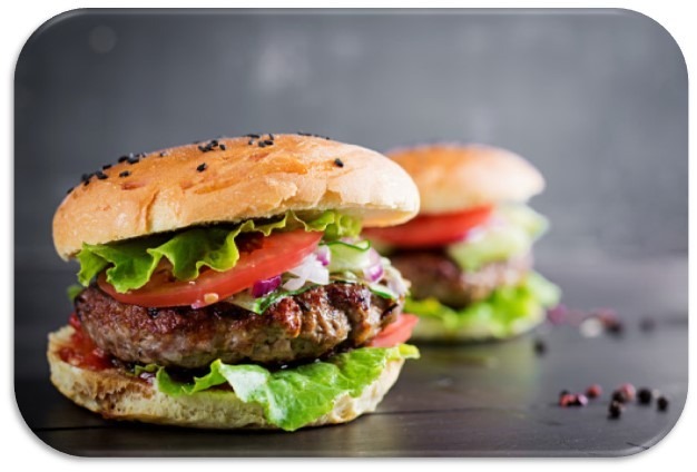 Real hamburger - Cafetaria De Fijnproever